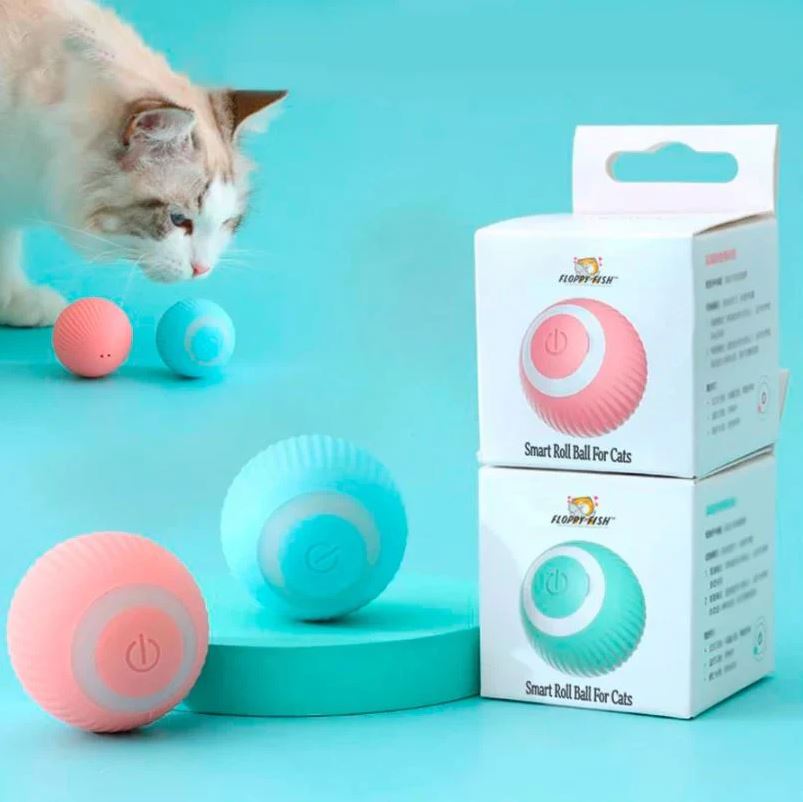 FLOPPY FISH™ Interactive Smart Rolling Ball for Cats (50% Off Today)