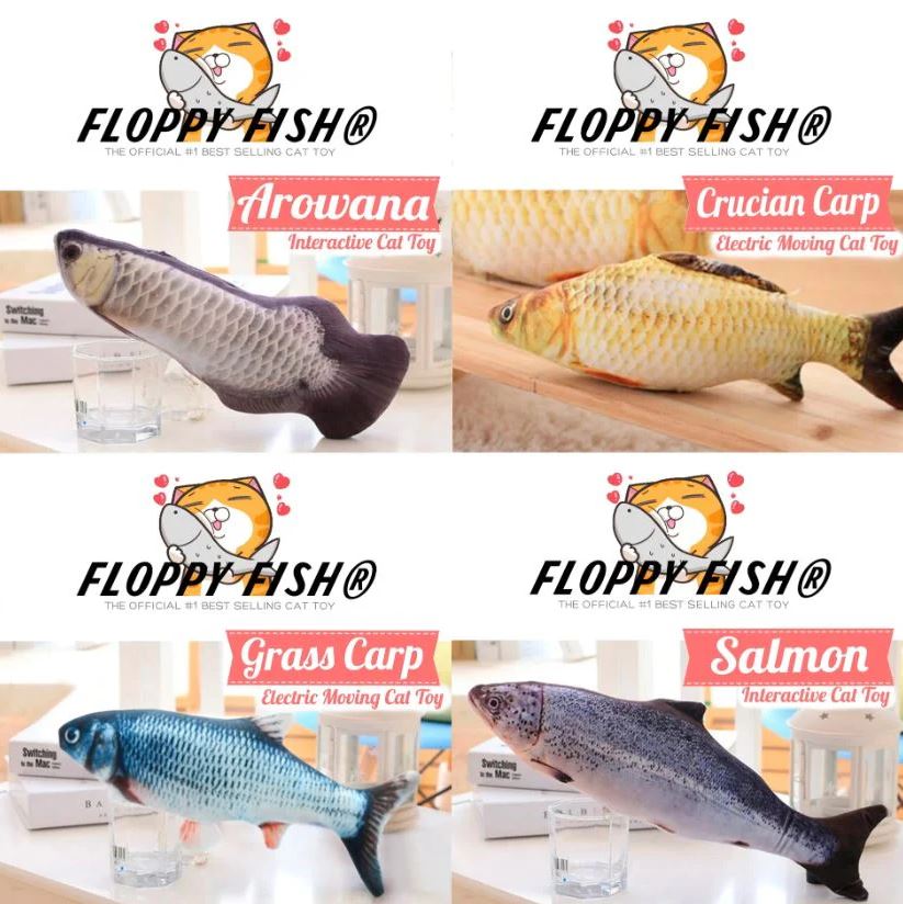 Floppy Fish™ Interactive Dog Toys That Moves On Their Own – The ...